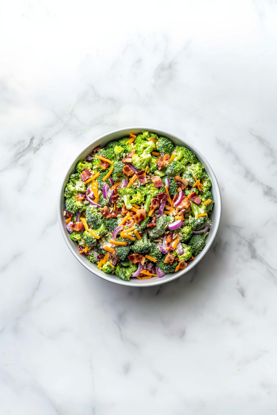 Keto Broccoli Salad Recipe With Crunchy Bacon Delight
