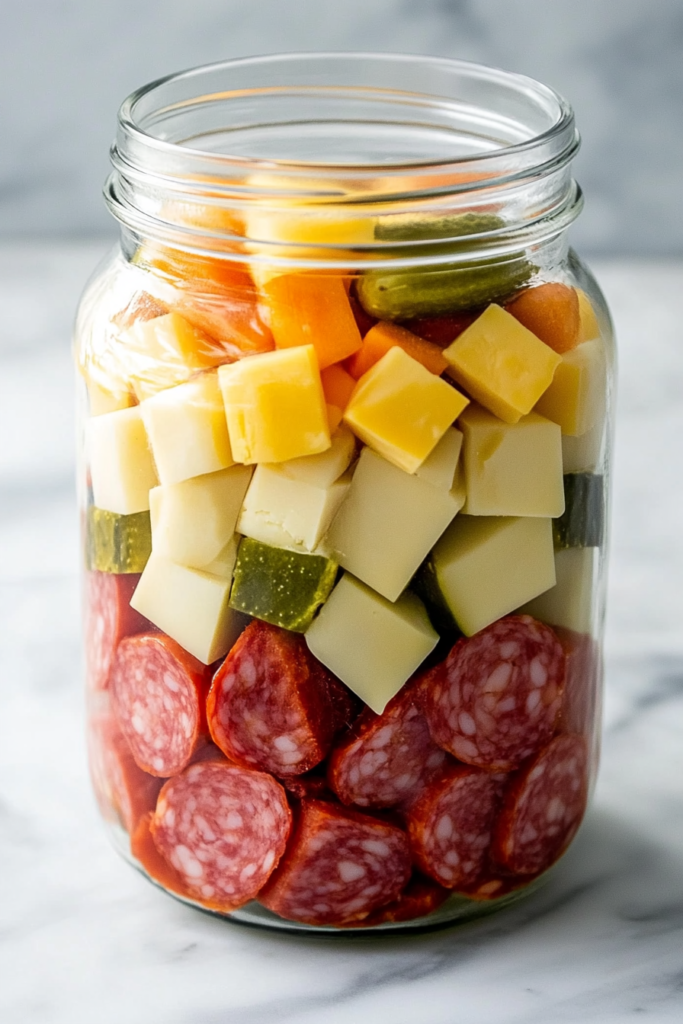 Perfect Marinated Cheese Appetizer With Salami Recipe
