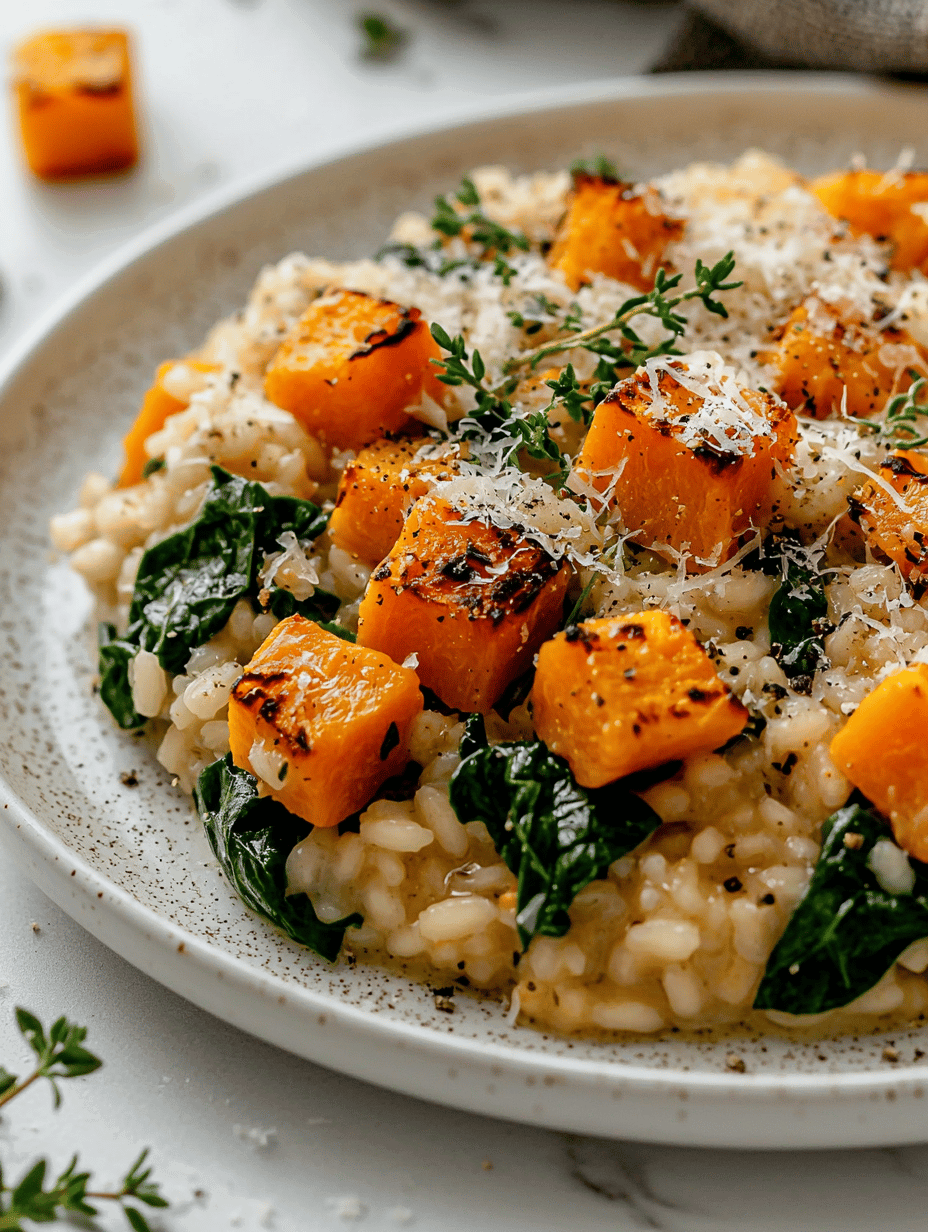 Autumn’s Hidden Gem: Butternut Squash & Spinach Risotto - Simple and ...