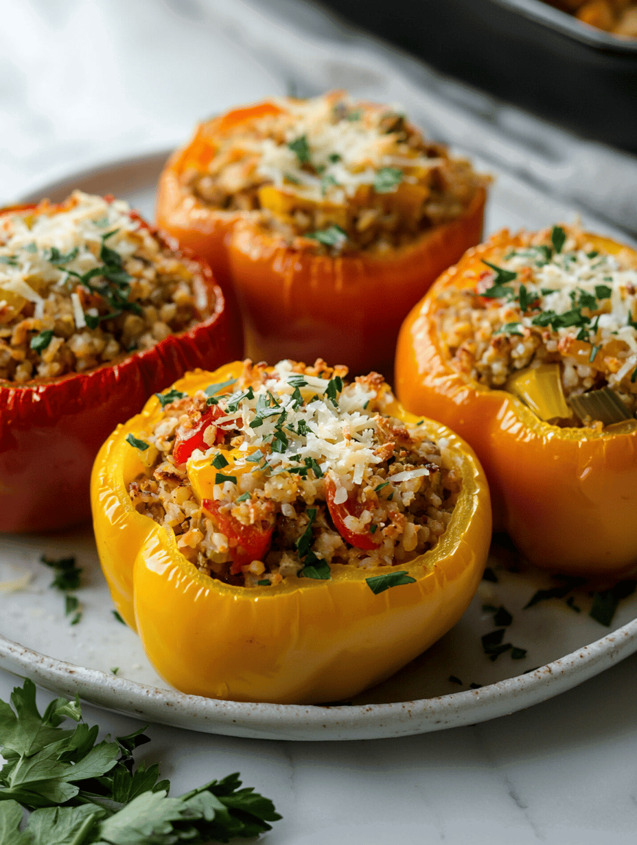 Autumn's Hidden Gem: Stuffed Bell Peppers with Fall Vegetables - Simple ...