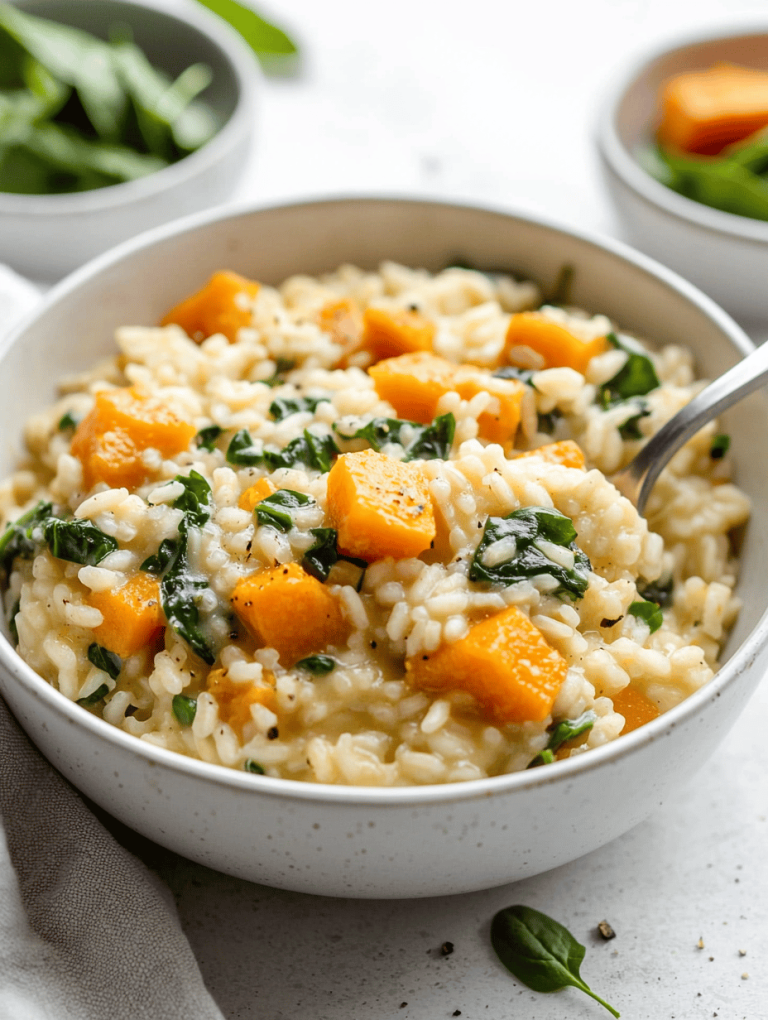 Autumn’s Hidden Gem: Butternut Squash & Spinach Risotto - Simple and ...