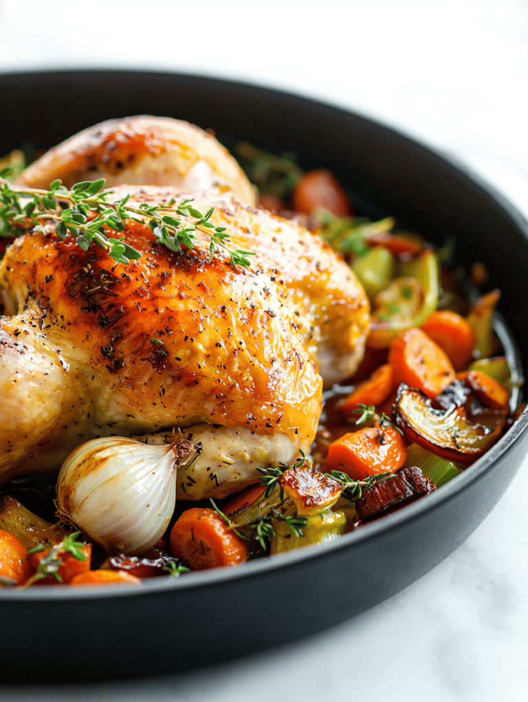 Farmhouse Charm: Slow Cooker Roasted Chicken & Vegetables for Lazy ...