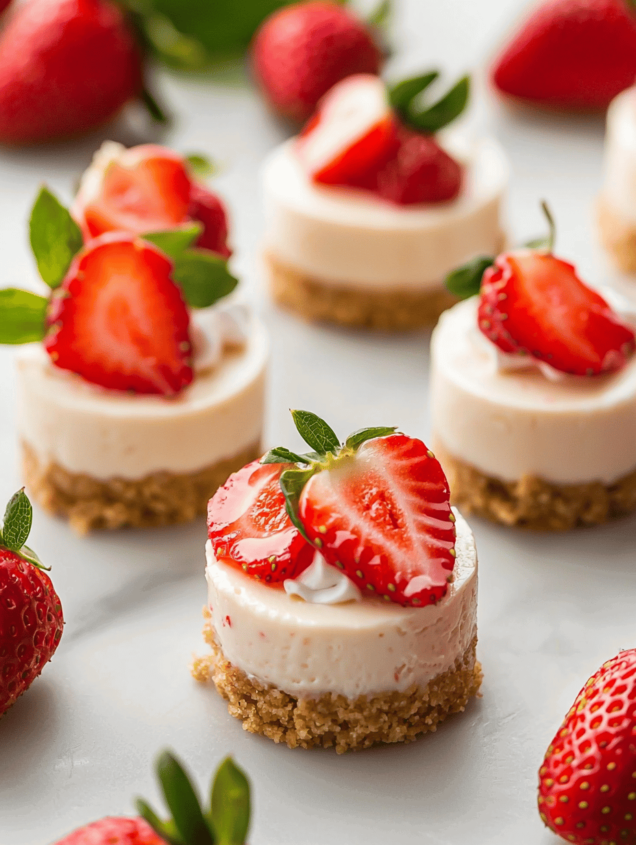 Burst of Spring: Strawberry No-Bake Mini Cheesecakes You Can’t Resist ...